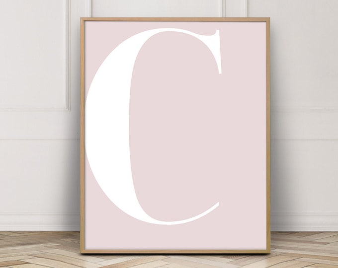Alphabet Letters for Wall Art Single Letter C Art C - Etsy