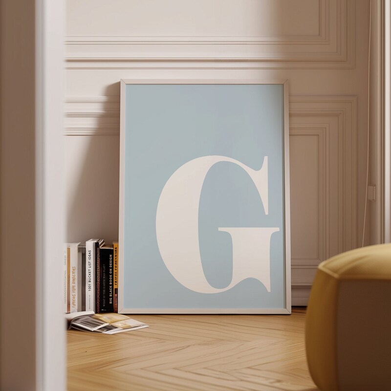 Large Letter Gold Wall Art - Etsy