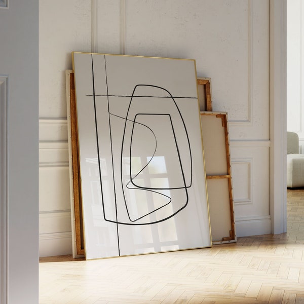 Abstract Line Art - Etsy