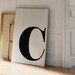 C Poster, Modern Initial C, Letter Monogram, Family Name Letter C ...