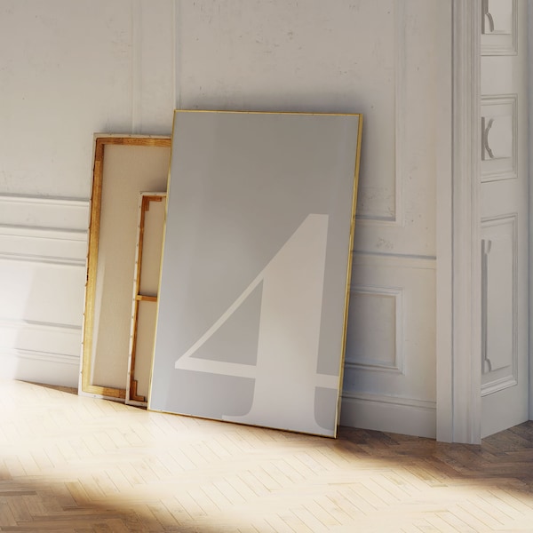 Number Four Wall Art - Etsy