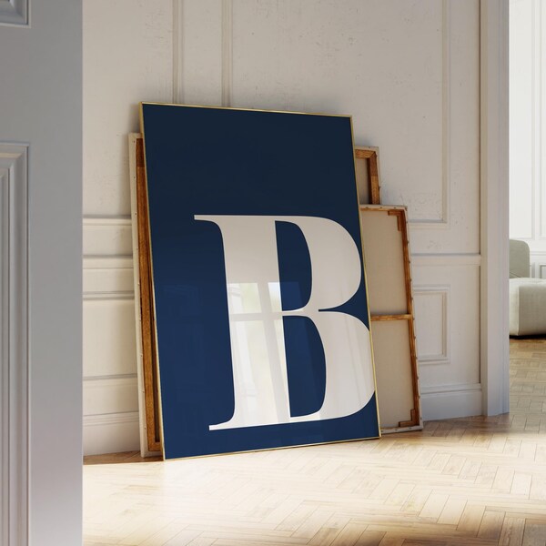 Initial Poster - Etsy