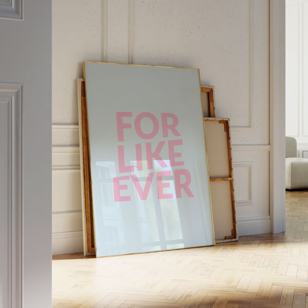 For Like Ever Print - Etsy
