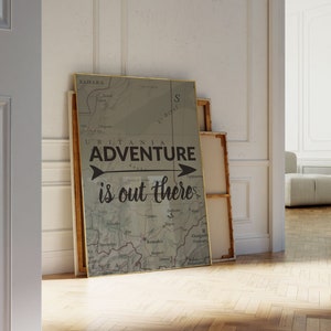 Travel Poster, Map Prints, Digital Download Art, Map Art, Travel Quotes ...