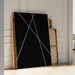 Modern Line Drawing Print - Extra Large Wall Art Abstract - Continuous ...