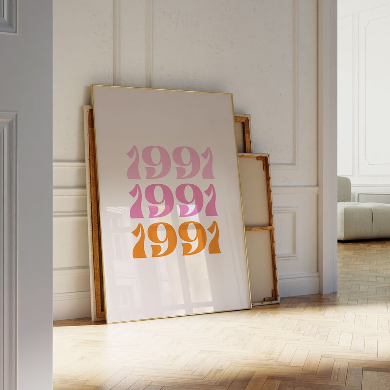 1991 Birthday Poster - Etsy