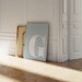 Letter G Print Single Letters Poster Light Blue Wall Art G Poster Big ...