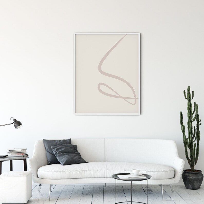 Original Line Art One Line Drawing Print Extra Large - Etsy