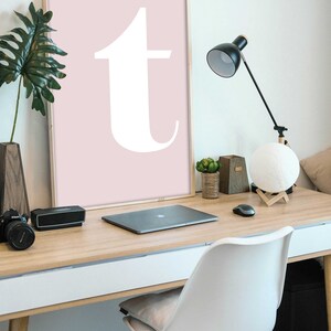 Single Letter T Wall Decor Alphabet Letters for Wall Art T - Etsy