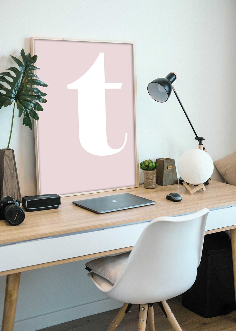 Single Letter T Wall Decor Alphabet Letters for Wall Art T - Etsy