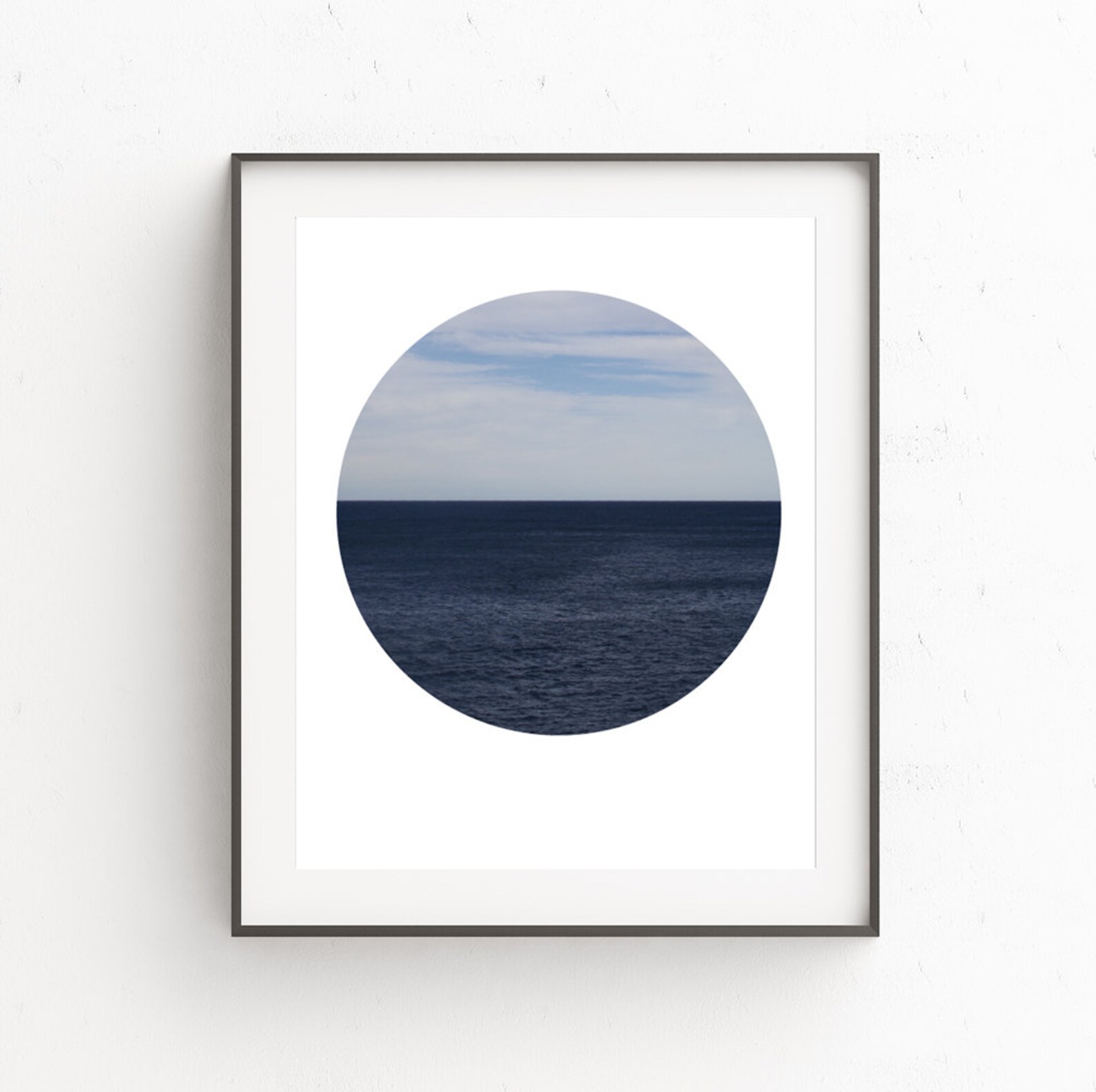 Ocean Photography Prints Circle Wall Art Seascape Posters | Etsy