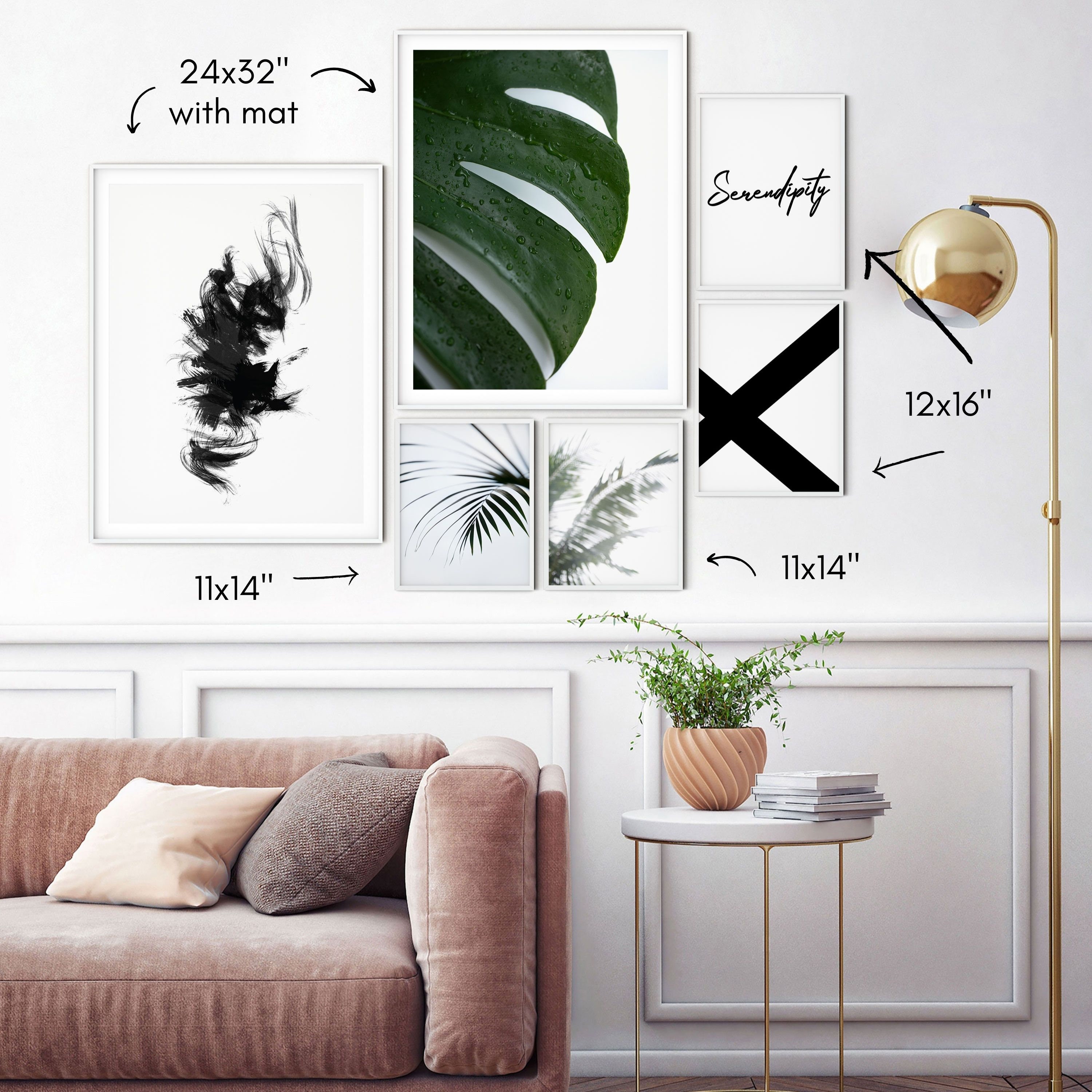 Tropical Art Print Tropical Poster Boho Home Decor Leaves Printable ...