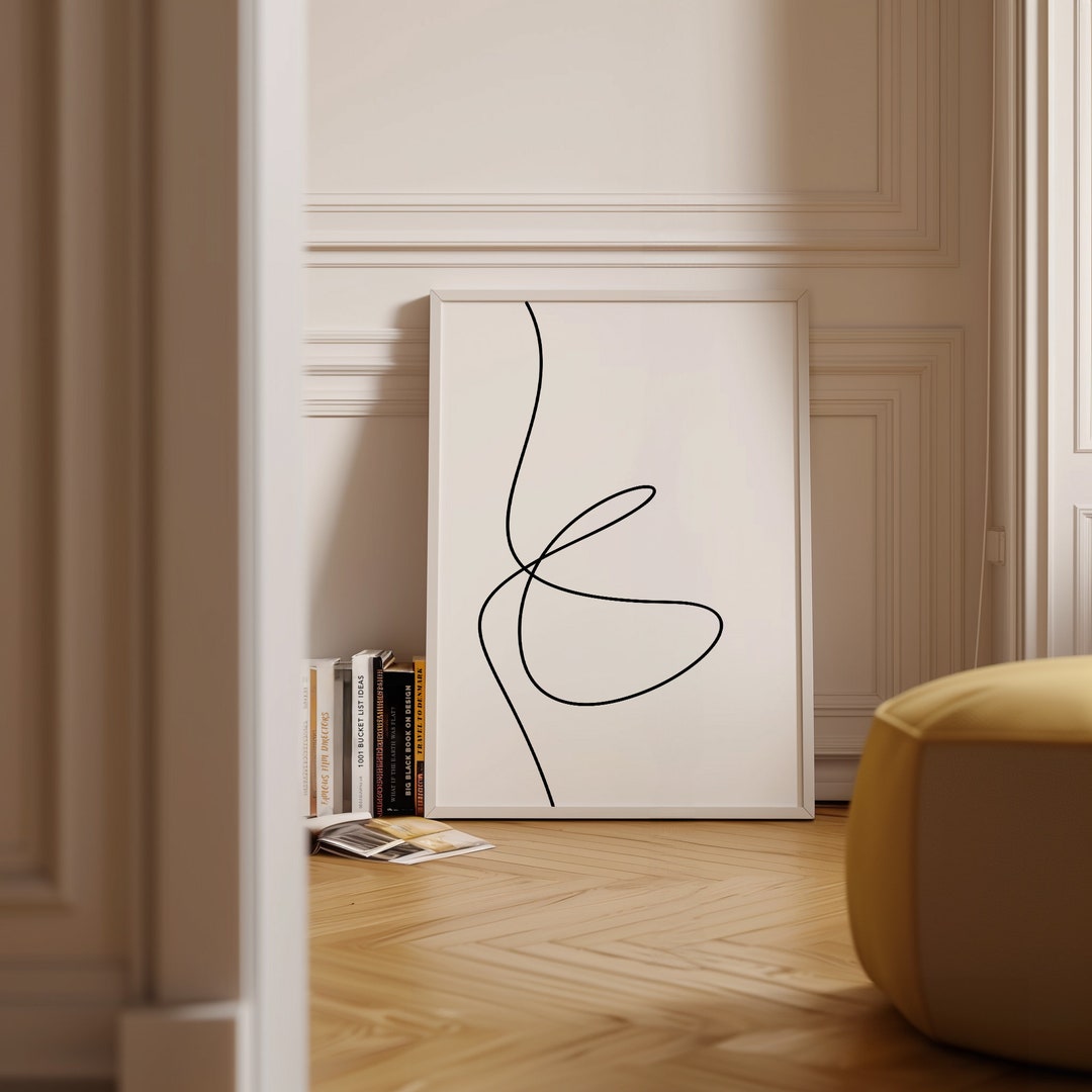 Scandi Poster, Line Drawing, Line Drawing Print, Minimal Poster Art ...