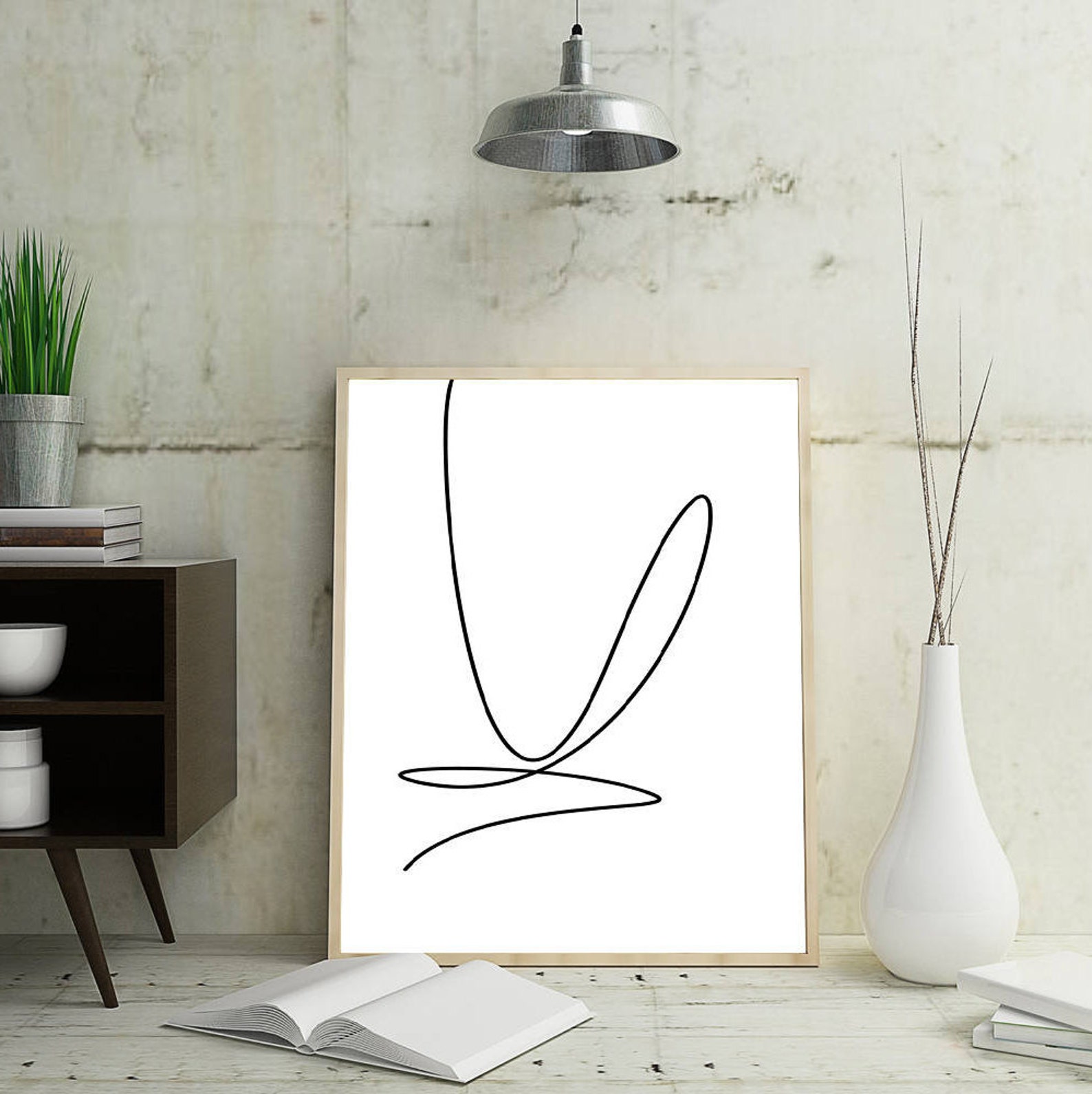 Line Drawing Print Minimalist Poster Minimalist Art Line | Etsy