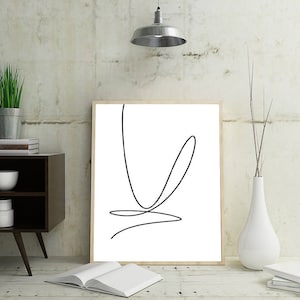 Line Drawing Print Minimalist Poster Minimalist Art Line - Etsy