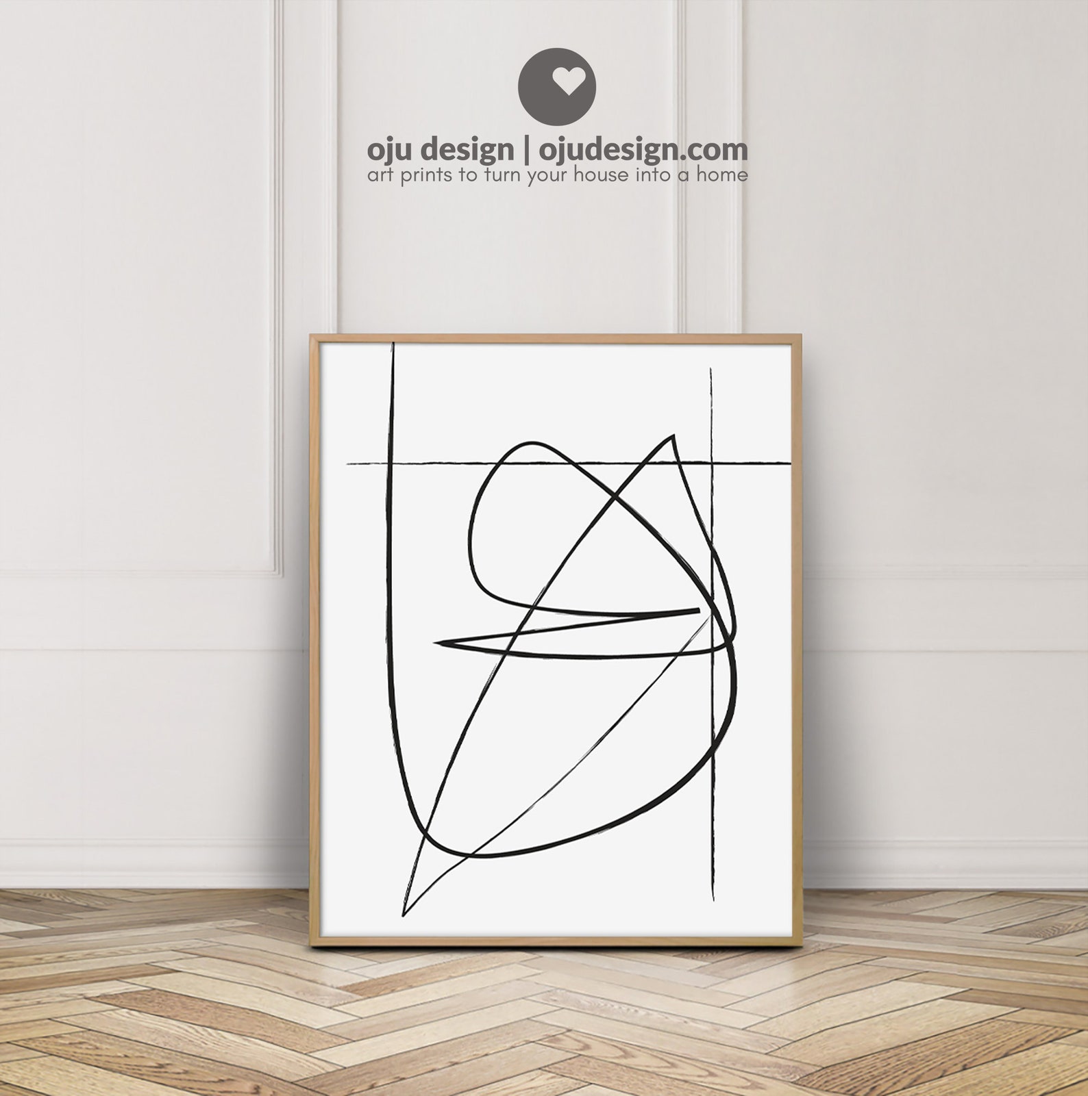 Abstract Lines Print Fine Line Poster Large Size Art 4x6 - Etsy Australia