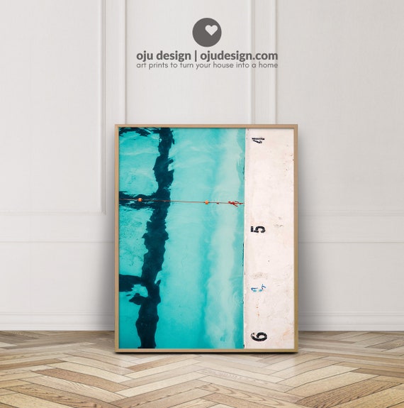Swimming Pool Photography Blue Water Art Abstract | Etsy