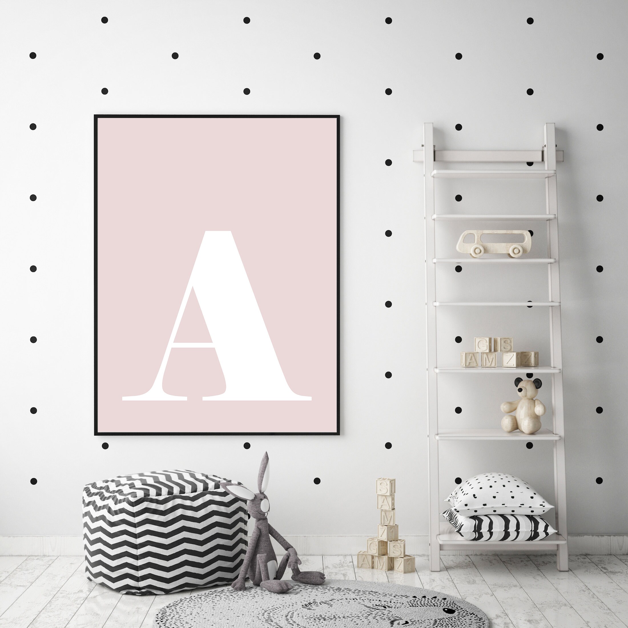 Letter A Poster Letters Print Big Letters for Wall | Etsy