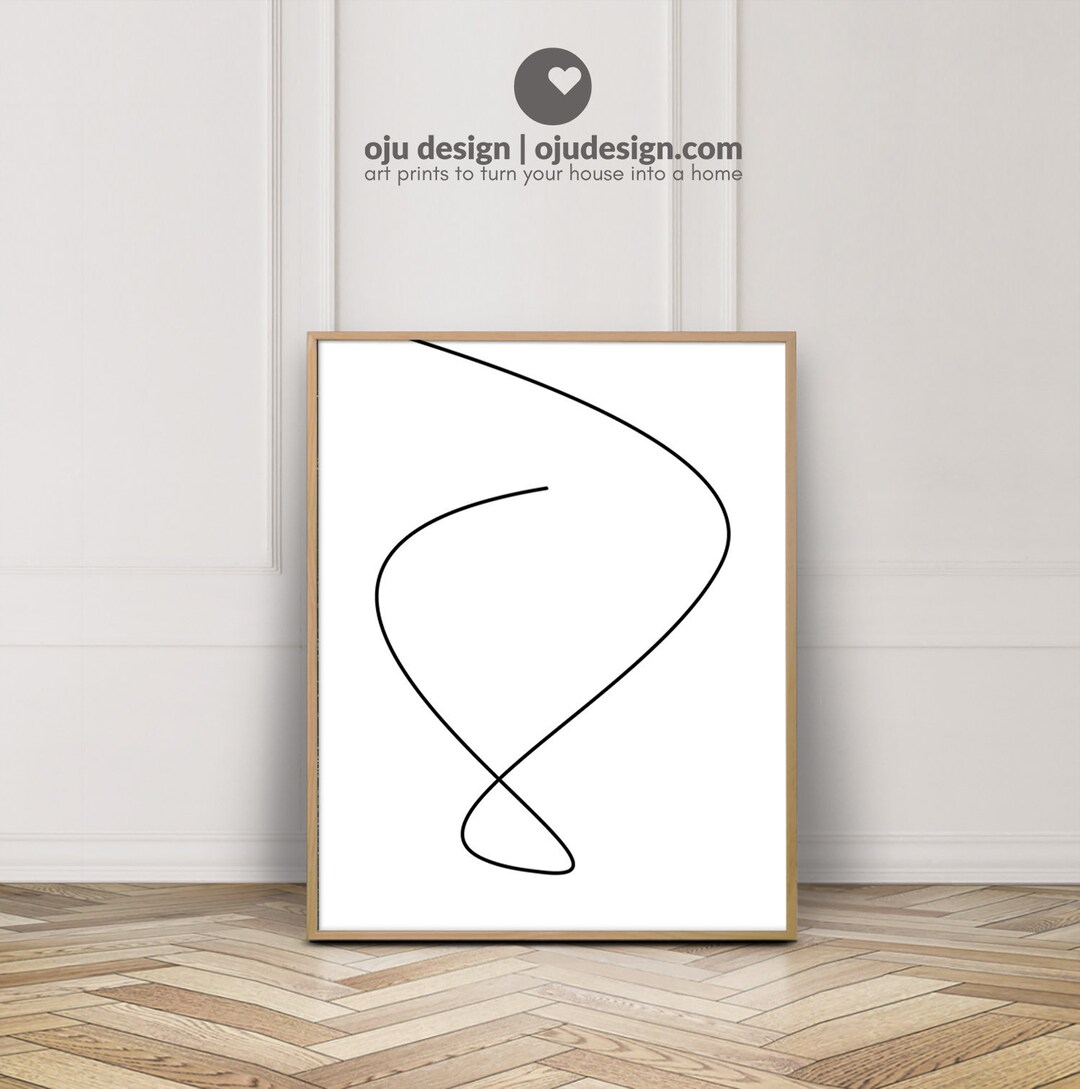 Modern Line Drawing Print Extra Large Wall Art Abstract - Etsy