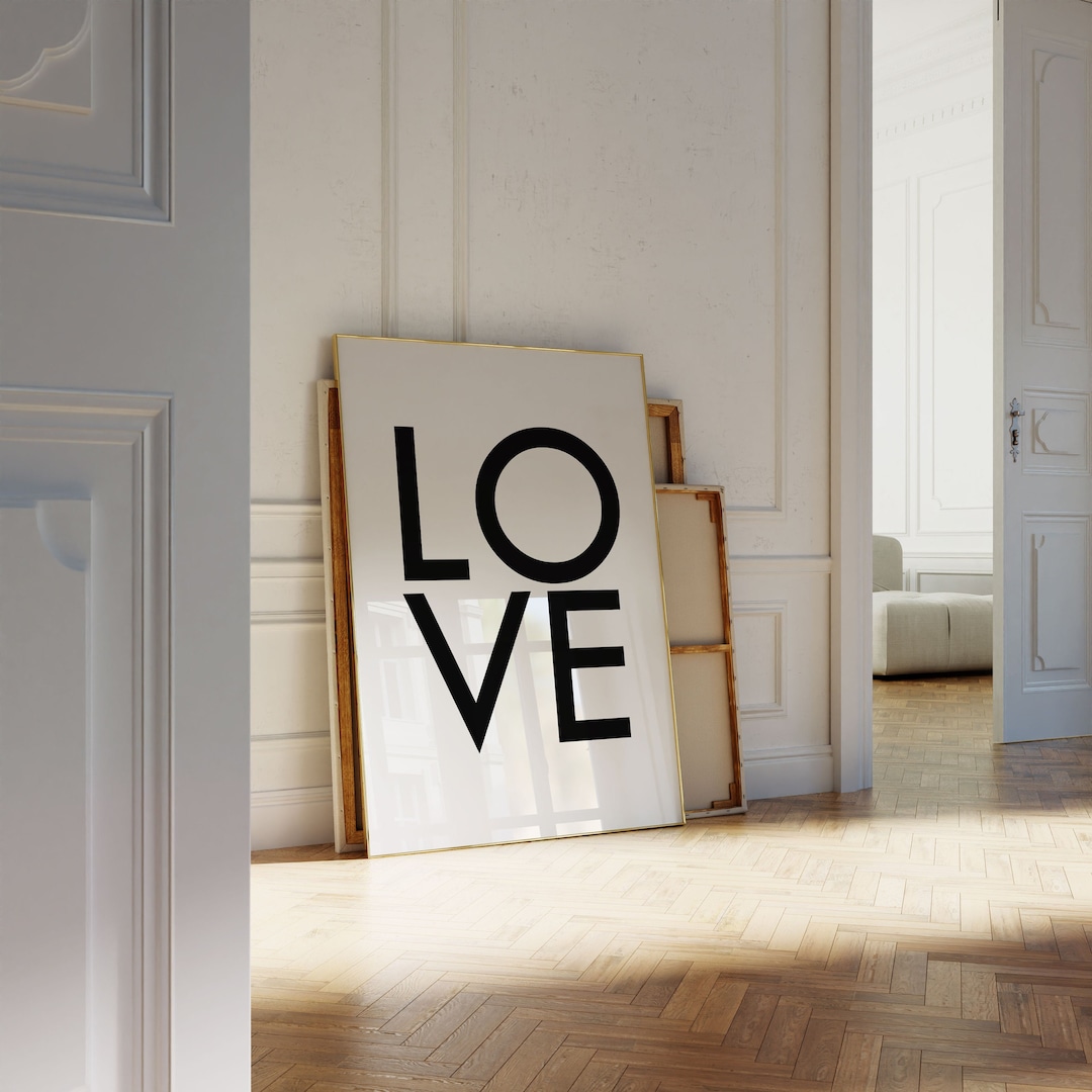 Printable Wall Love Quotes, Love Sign, Bedroom Nursery Quote Love Wal ...
