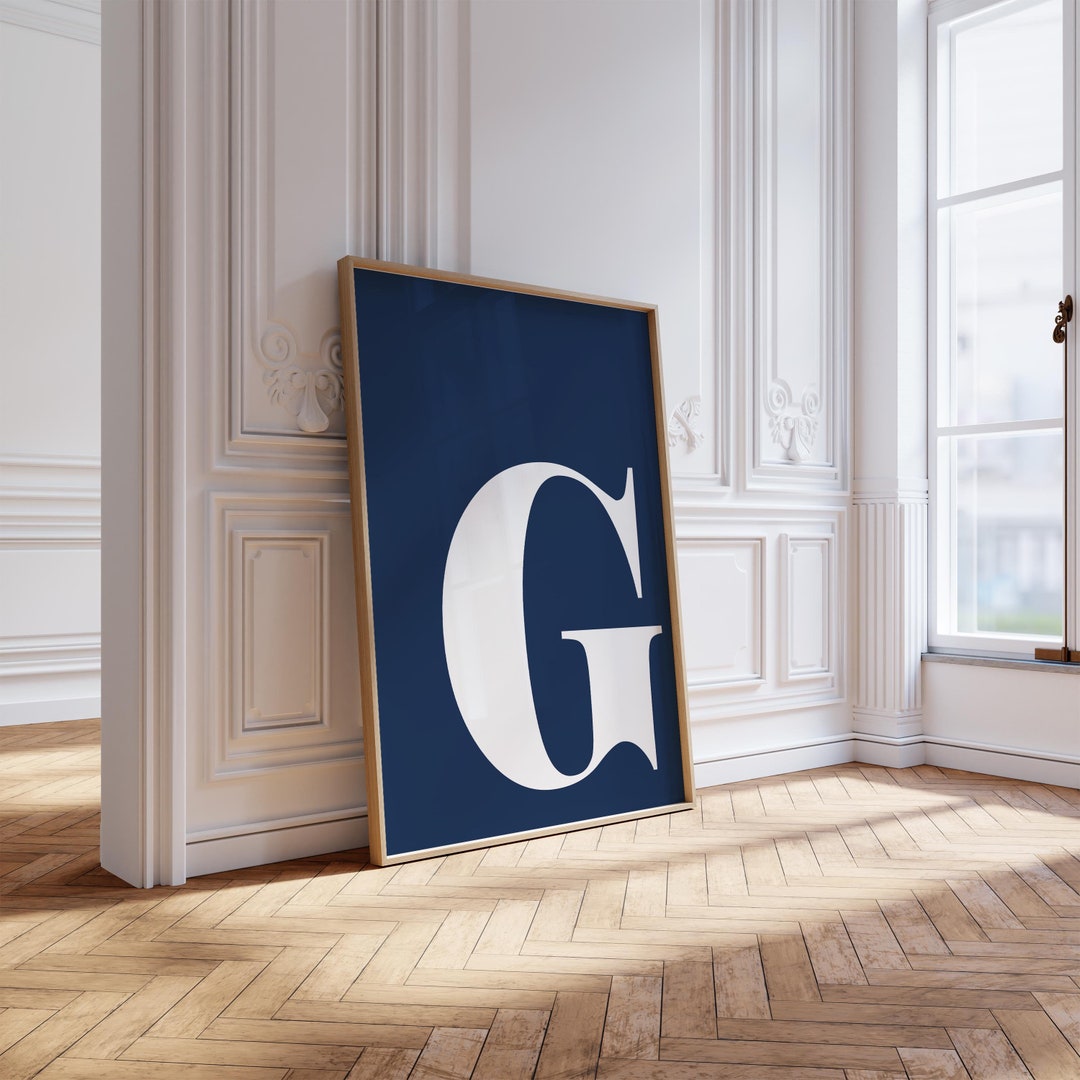 Letter G Poster, Initial Print, Letter G Wall Décor, Large Letter ...