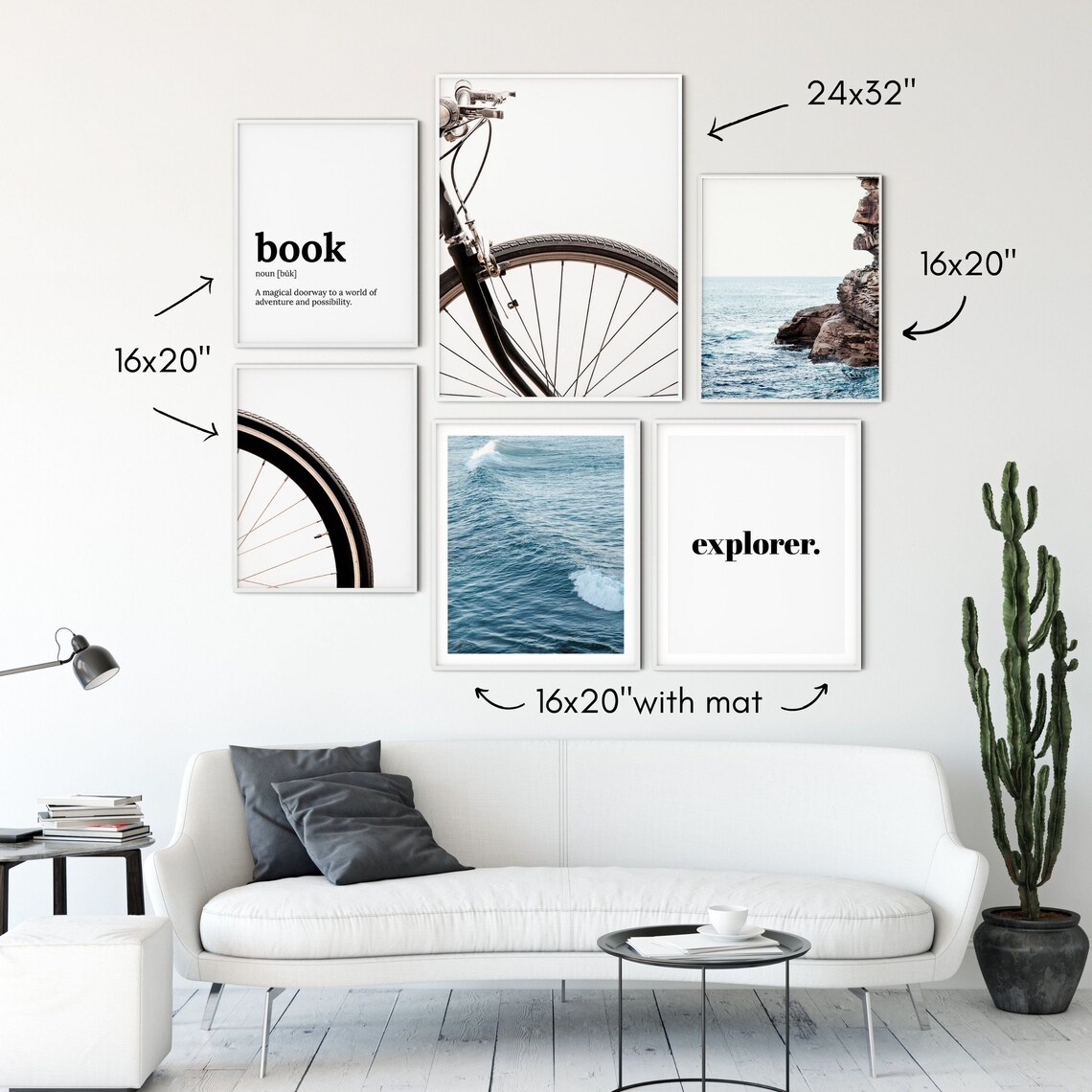Set of Six Prints Coastal Pictures Poster Set of 6 Prints - Etsy