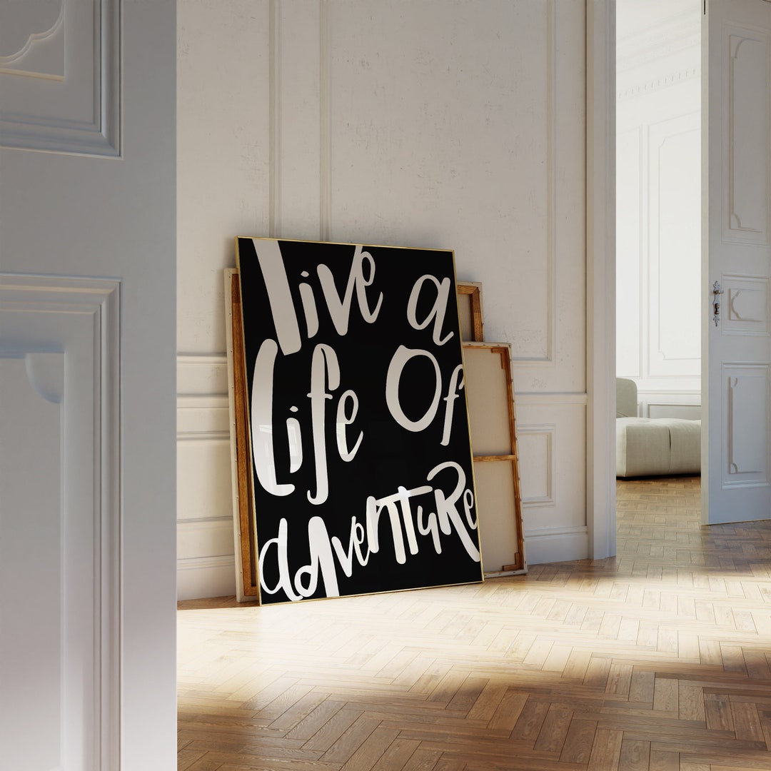 Boho Wall Art Printable Quotes Black and White Art Motivational Poster ...