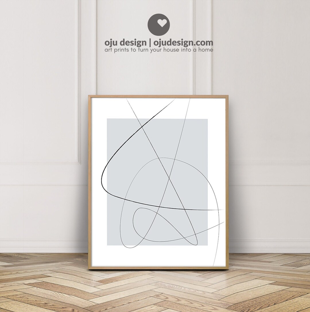 Line Artwork Print Abstract Lines Poster Continuous Line - Etsy