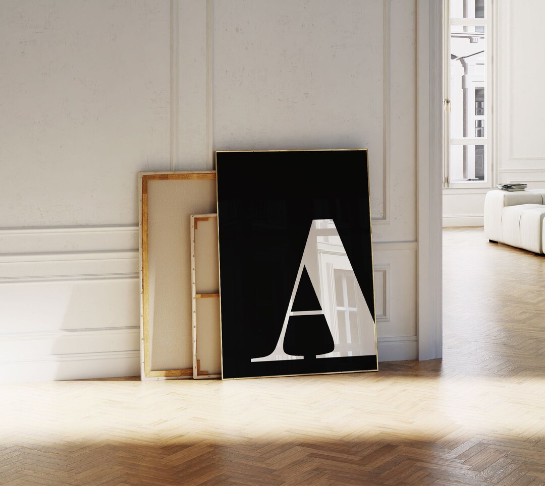 Large Name Wall Letters, Bedroom Letters Print, Nursery Printable Wall ...