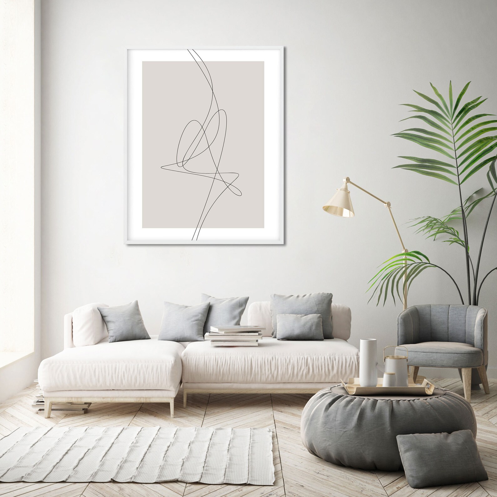 Minimal Line Drawing Print Thin Lines Wall Art Abstract - Etsy