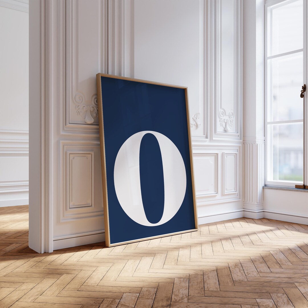Letter O Poster, Aesthetic Wall Art, College Dorm Decor, Printable ...