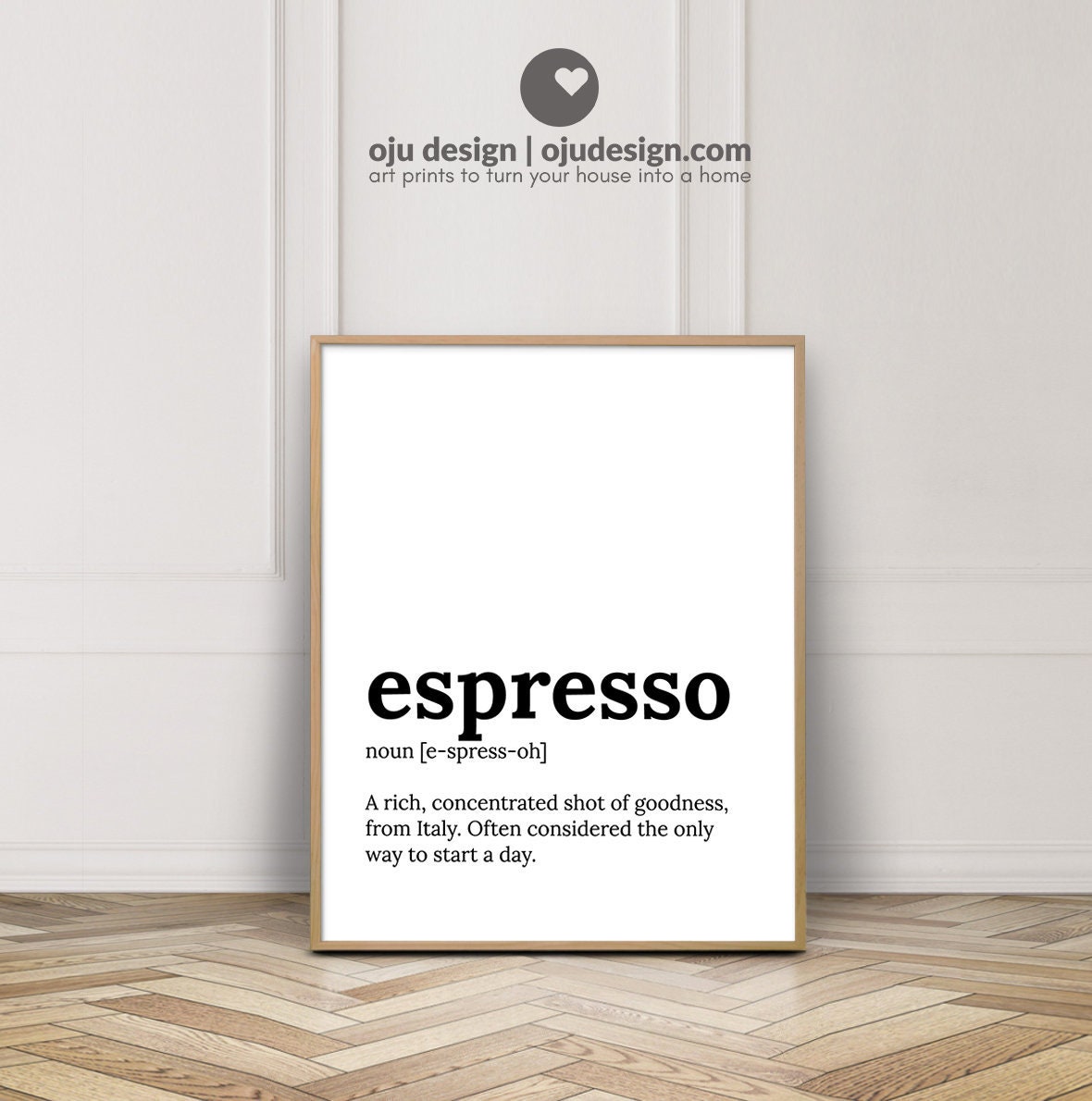 Word Definition Quote Print Kitchen Word Art Definition | Etsy