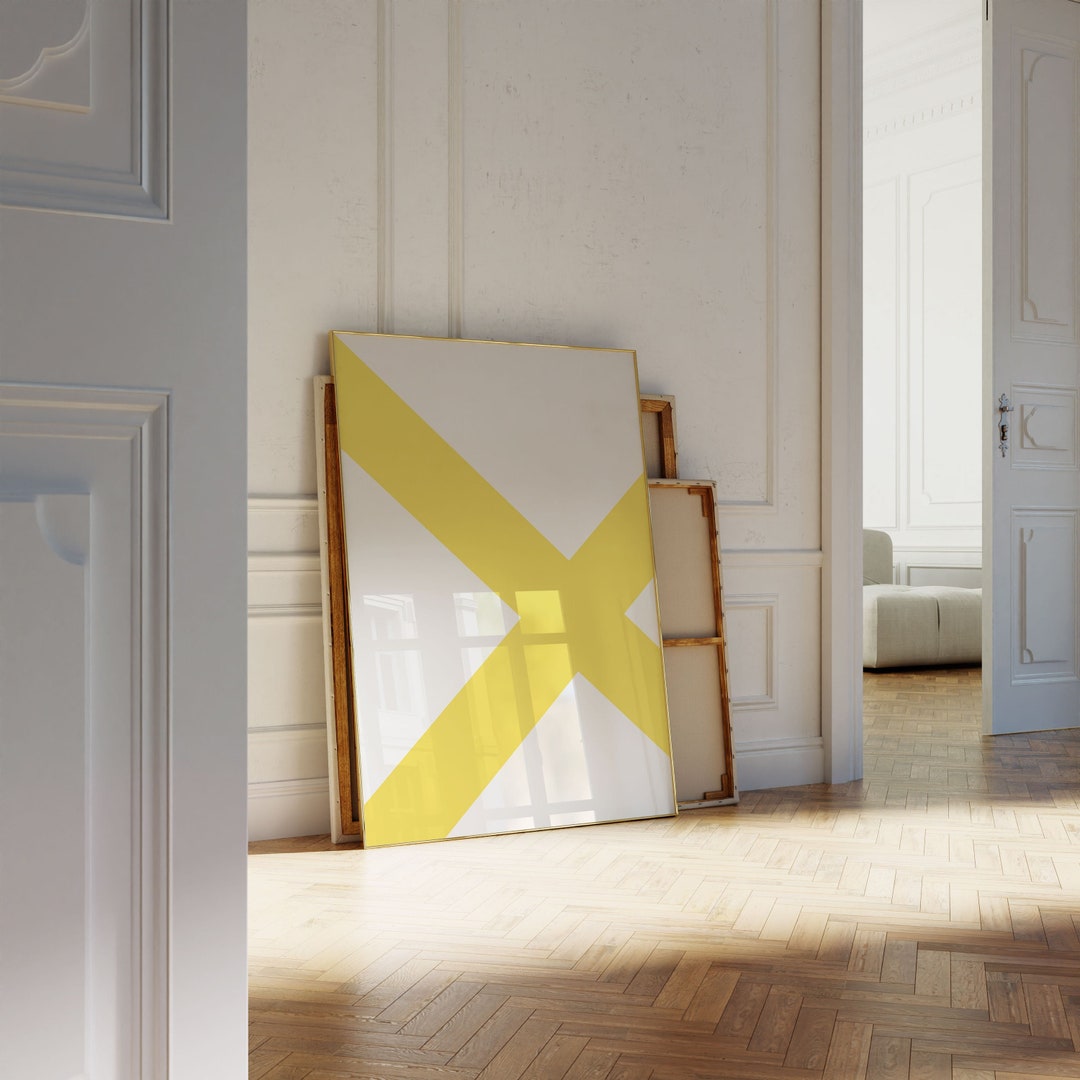 Bright Yellow Poster - Yellow Wall Art Kitchen - Bright Wall Art - Bold ...