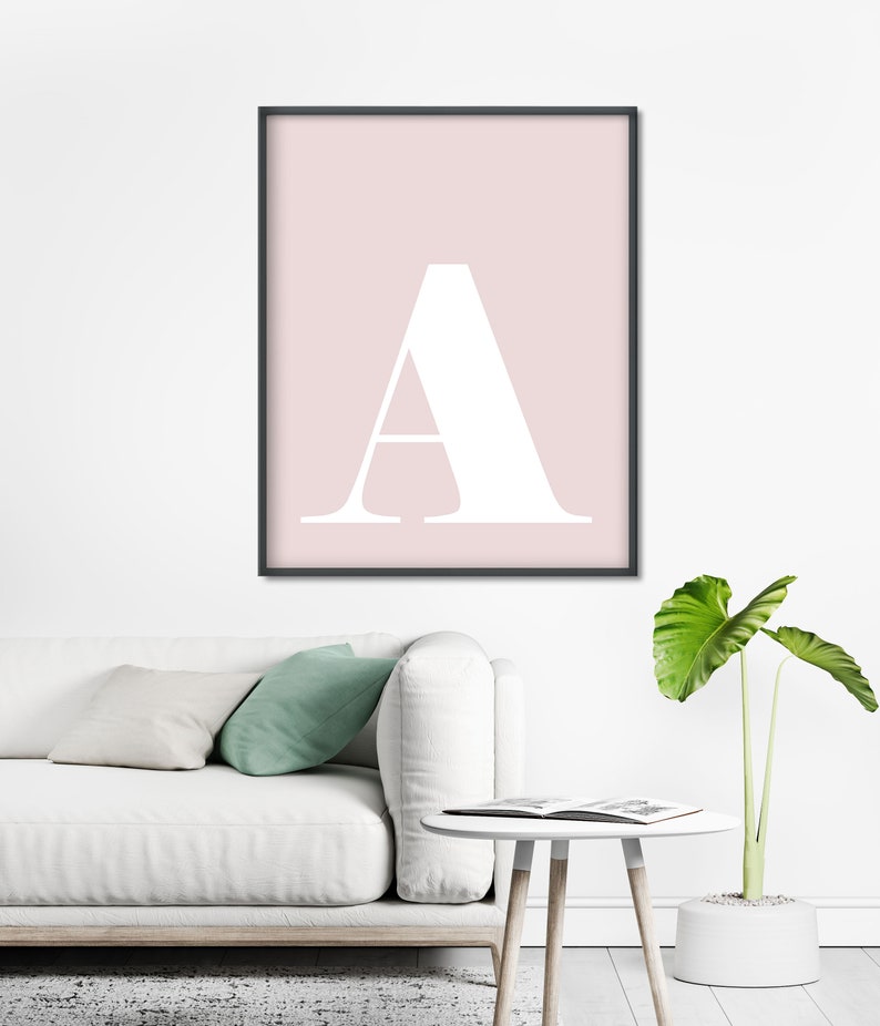 Letter A Poster Letters Print Big Letters for Wall | Etsy