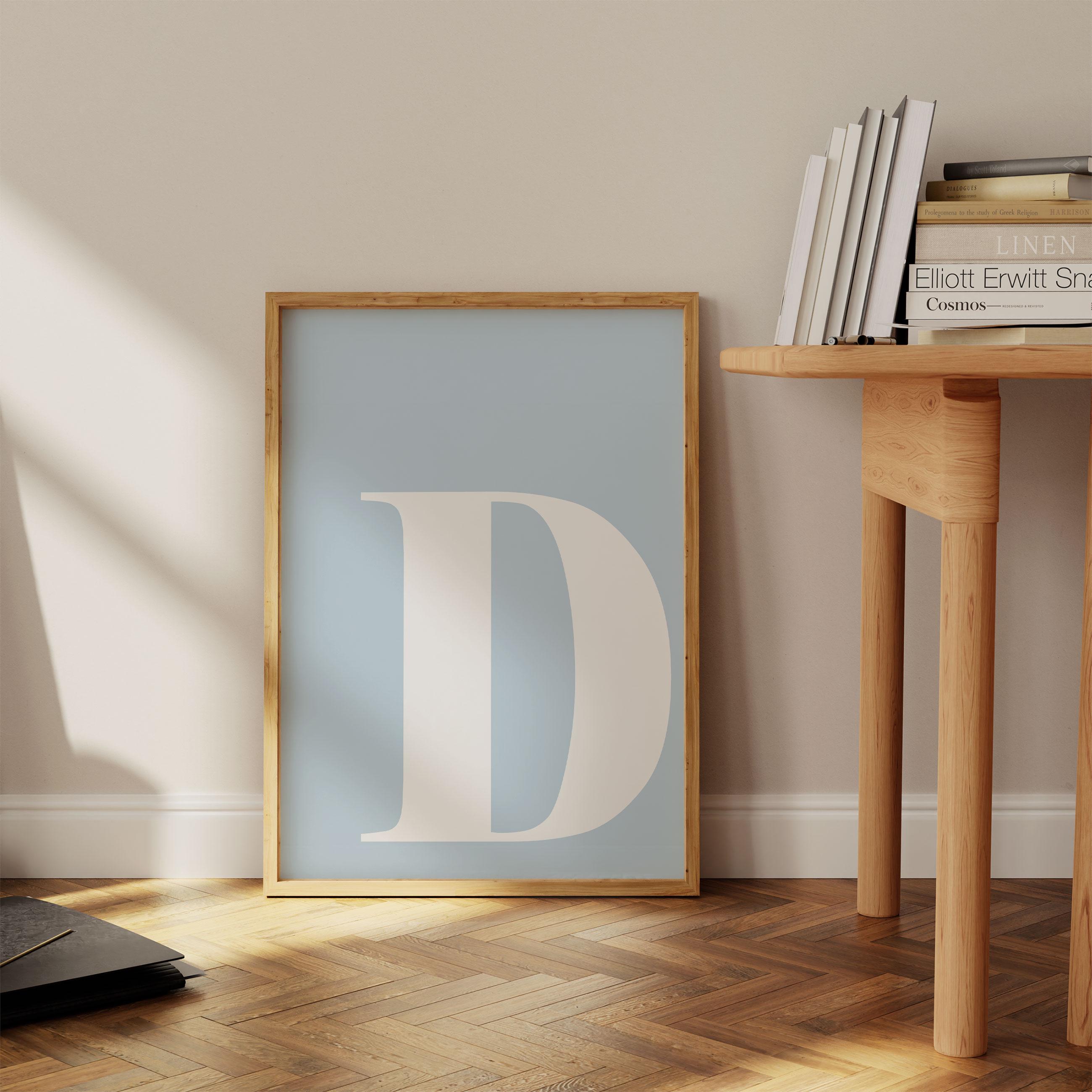 Letter D Poster, Letter D Print, Letters for Nursery, Name Initial ...
