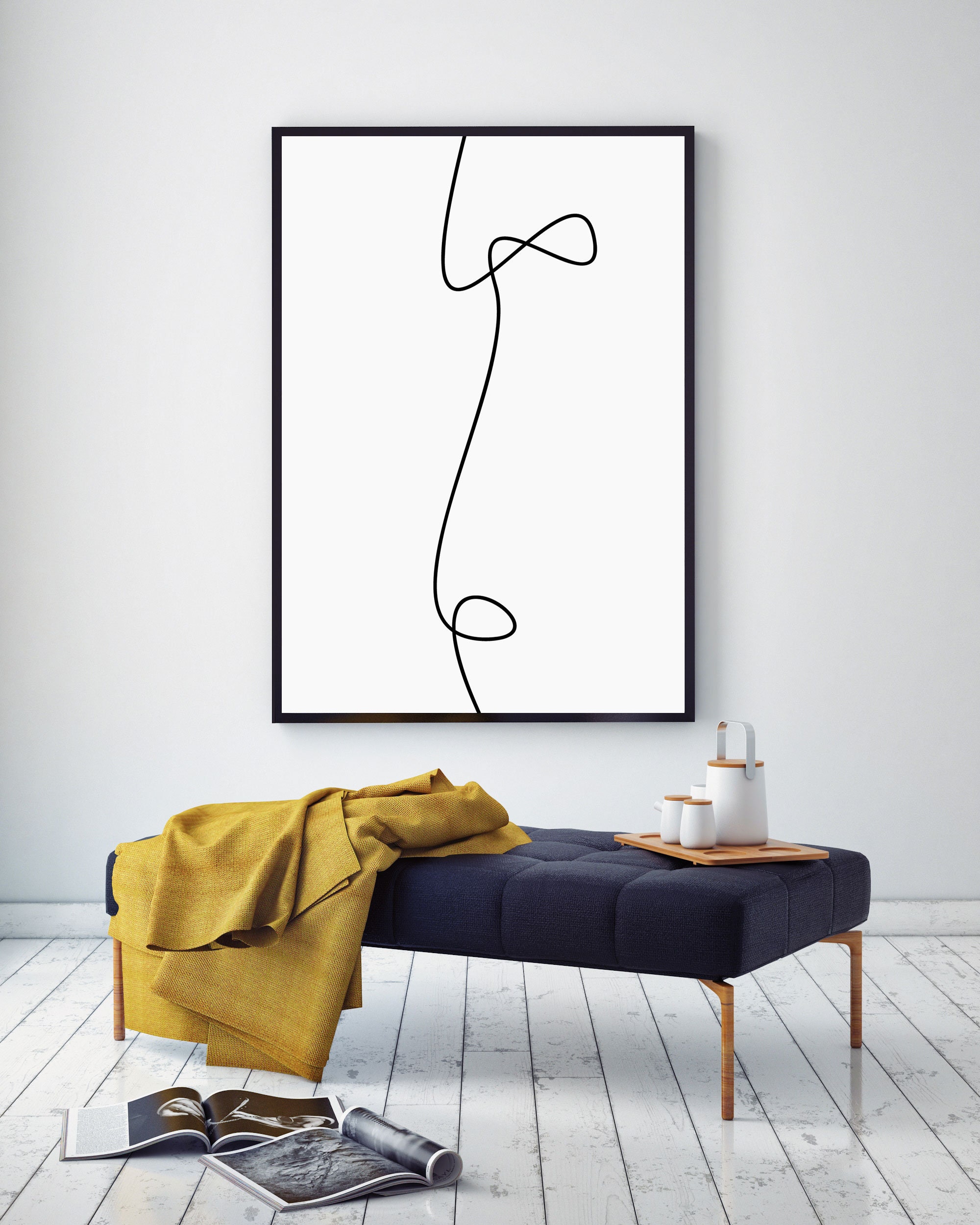 Black and White Art Minimalist Poster Minimalist Print Large - Etsy