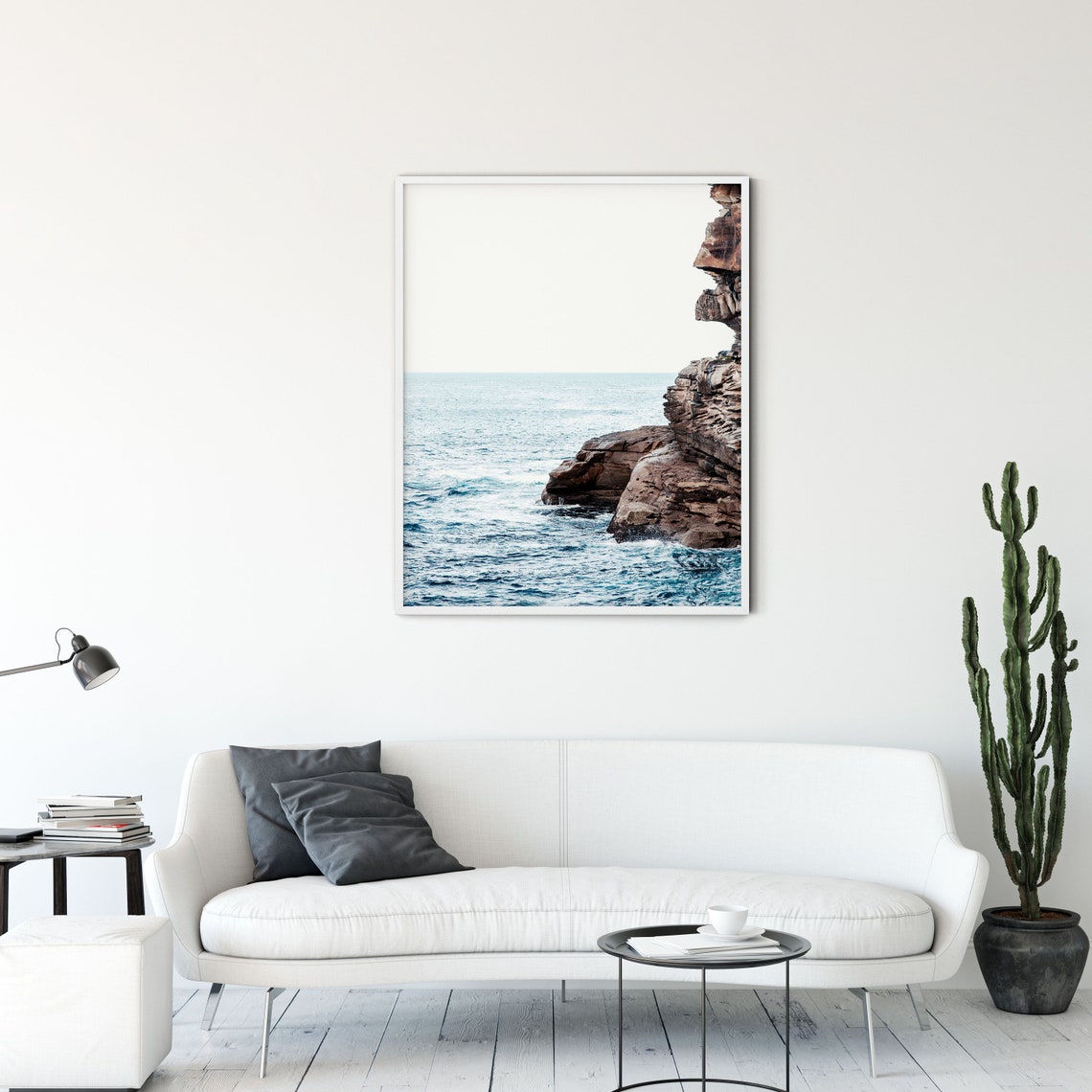 Modern Coastal Wall Decor Beach Ocean Art Nature Sea Coastal | Etsy