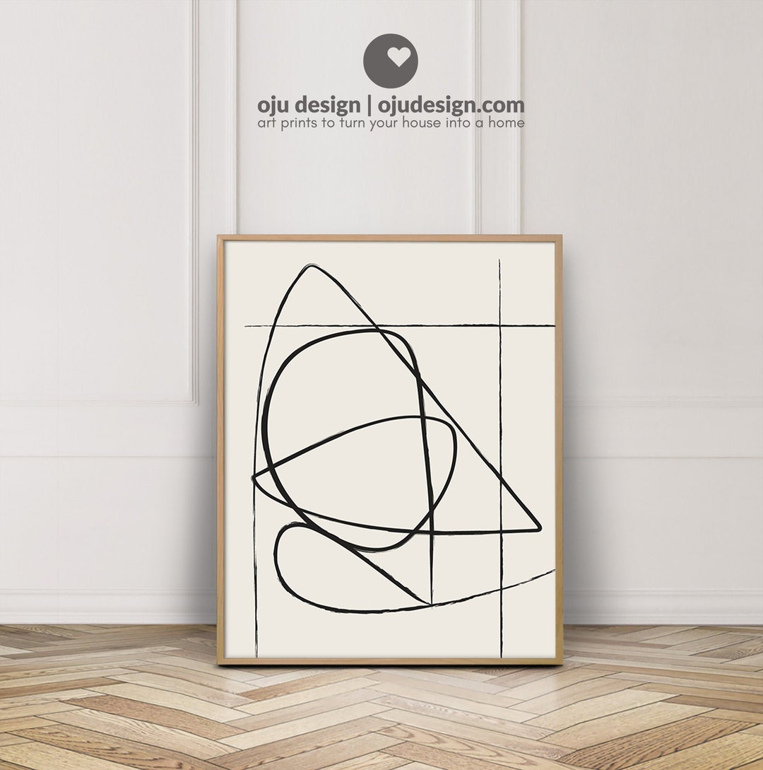 Simple Modern Art Lines Poster Line Artwork Abstract - Etsy