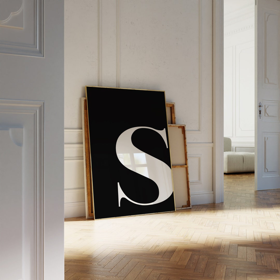 Wall Name Letters, Bedroom Letters Print, Scandinavian Nursery Wall Art ...