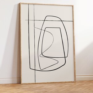 Two Art Prints Fine Line Poster 8x10 Print Set of 2 Piece Wall Art ...