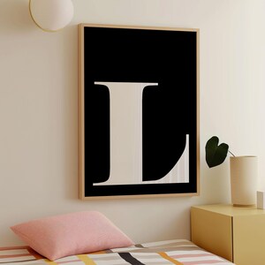 Letter L Poster, Nursery Name Sign, Poster Preppy, Cute Wall Decor ...