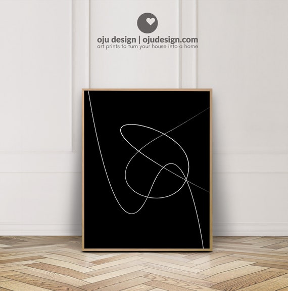 Modern Abstract Line Art Print One Line Drawing Print Extra | Etsy