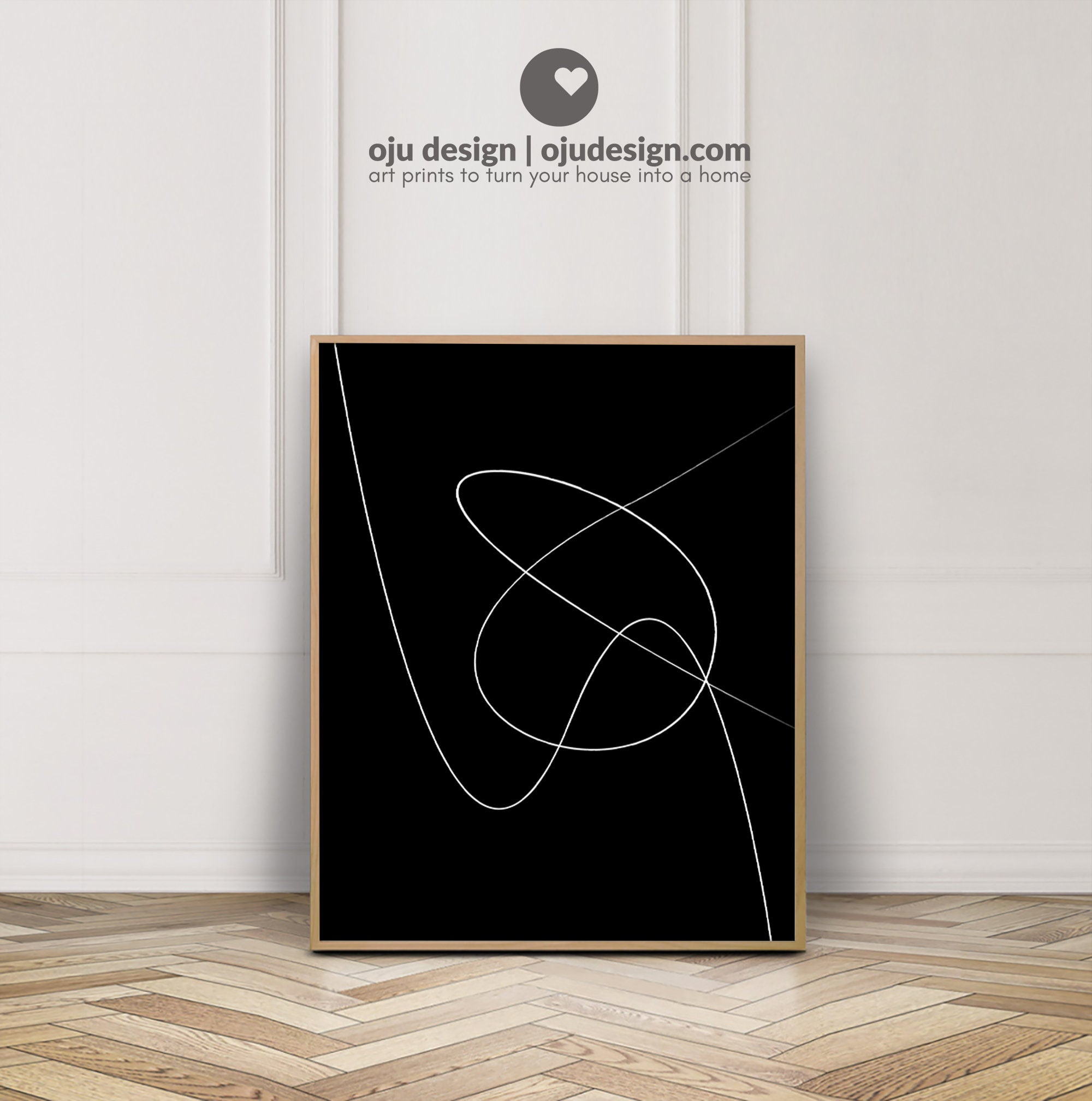 Modern Abstract Line Art Print One Line Drawing Print Extra | Etsy