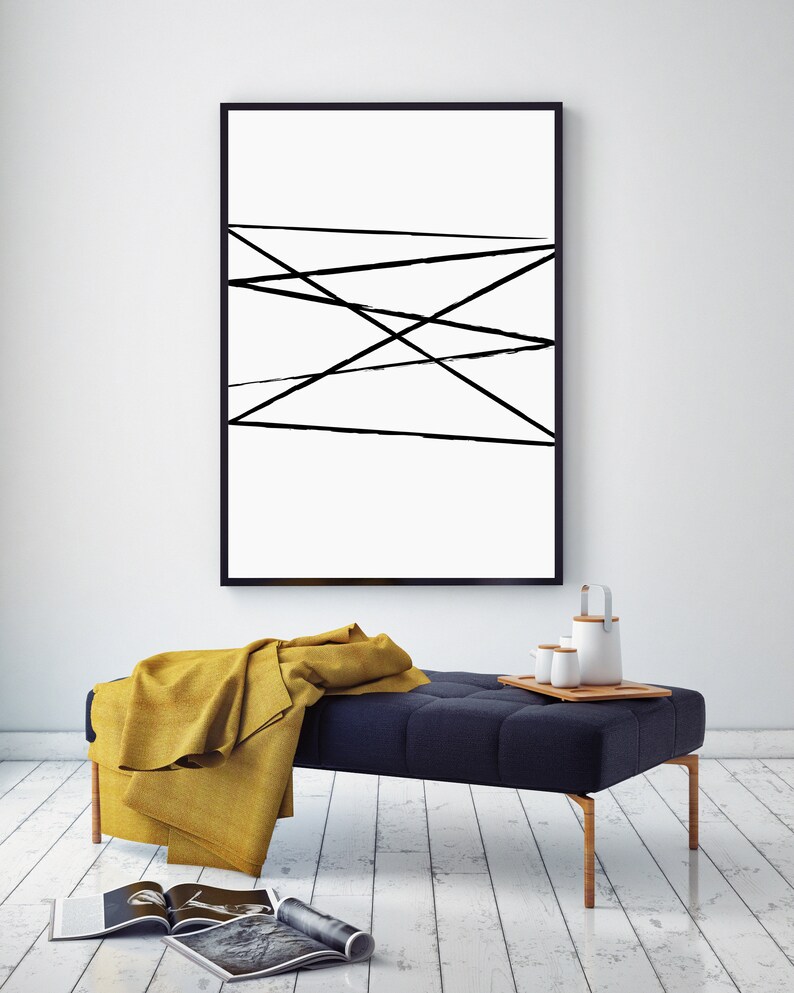 Abstract Art Print Original Art Minimalist Poster Gallery | Etsy