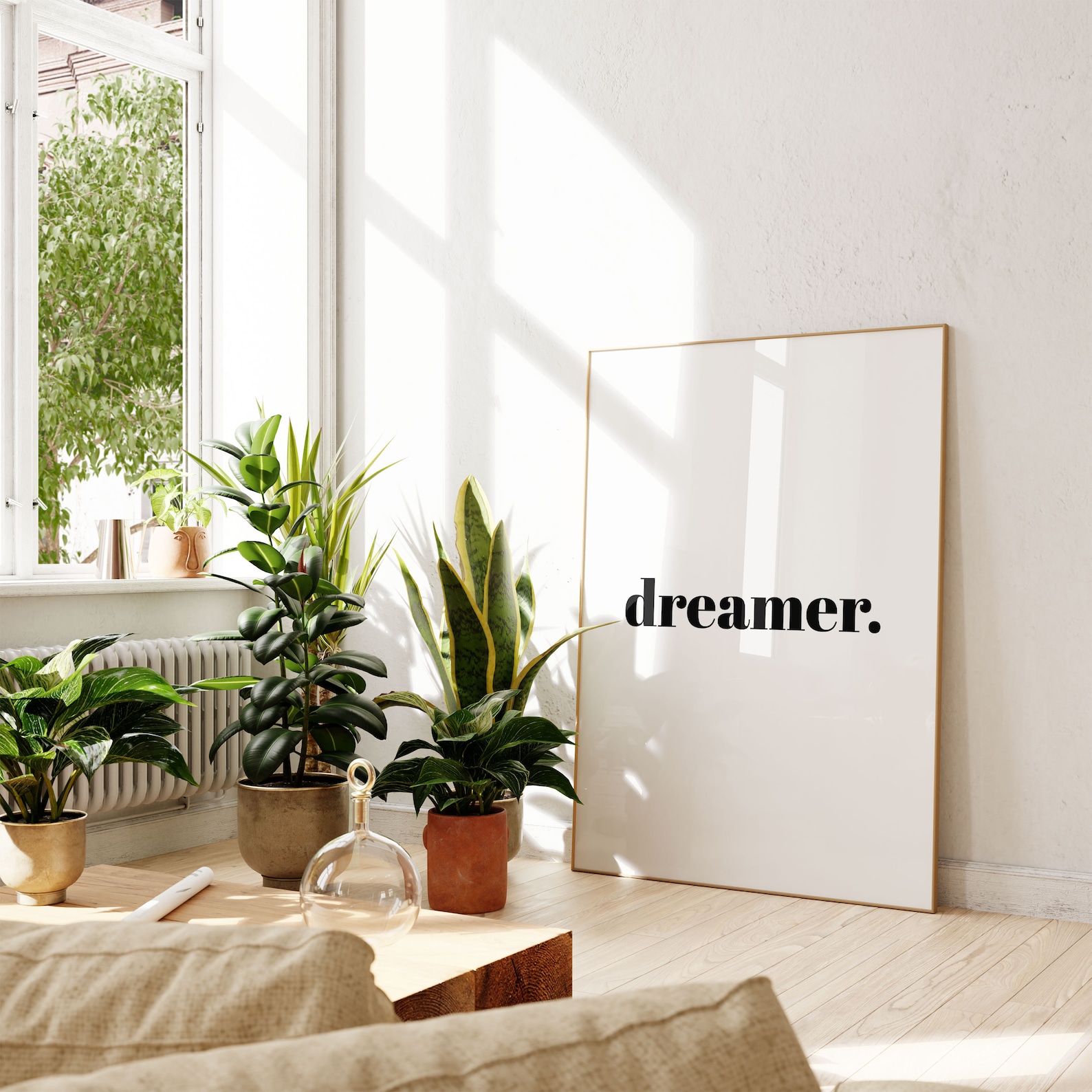 Dreamer Word Art Typography Print Bedroom Wall Decor Quote - Etsy