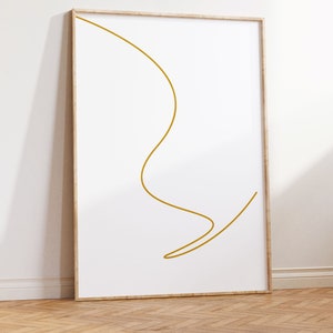 Gold Line Art - Gold Gallery Wall - Single Line Prints - Fine Line ...