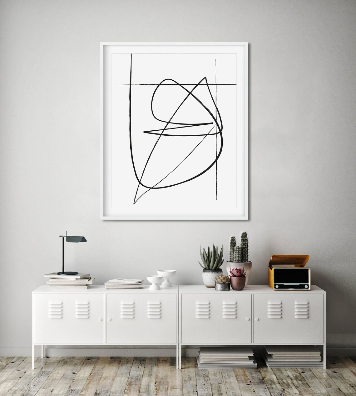 Abstract Lines Print Fine Line Poster Large Size Art 4x6 - Etsy Australia