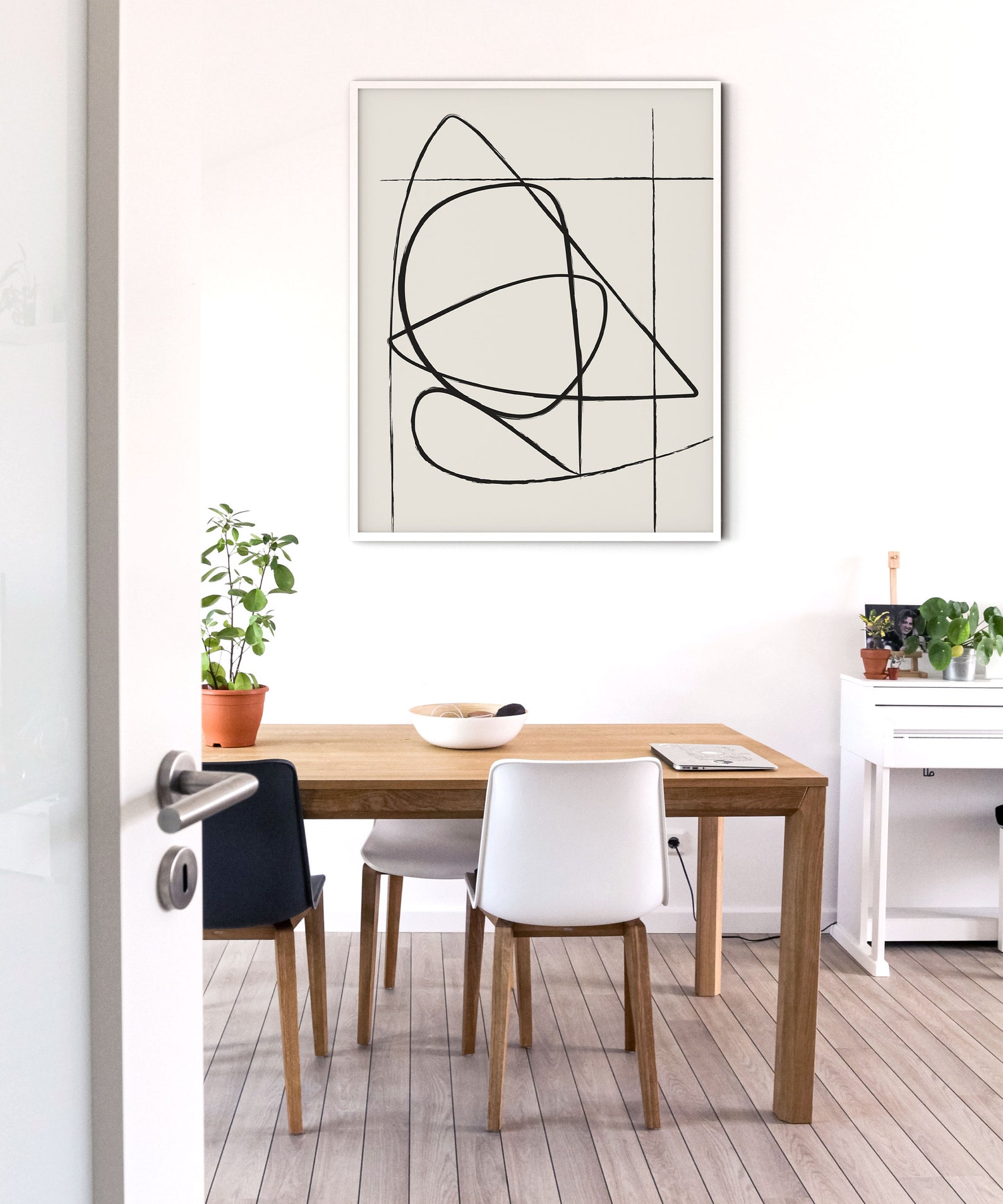 Simple Modern Art Lines Poster Line Artwork Abstract | Etsy