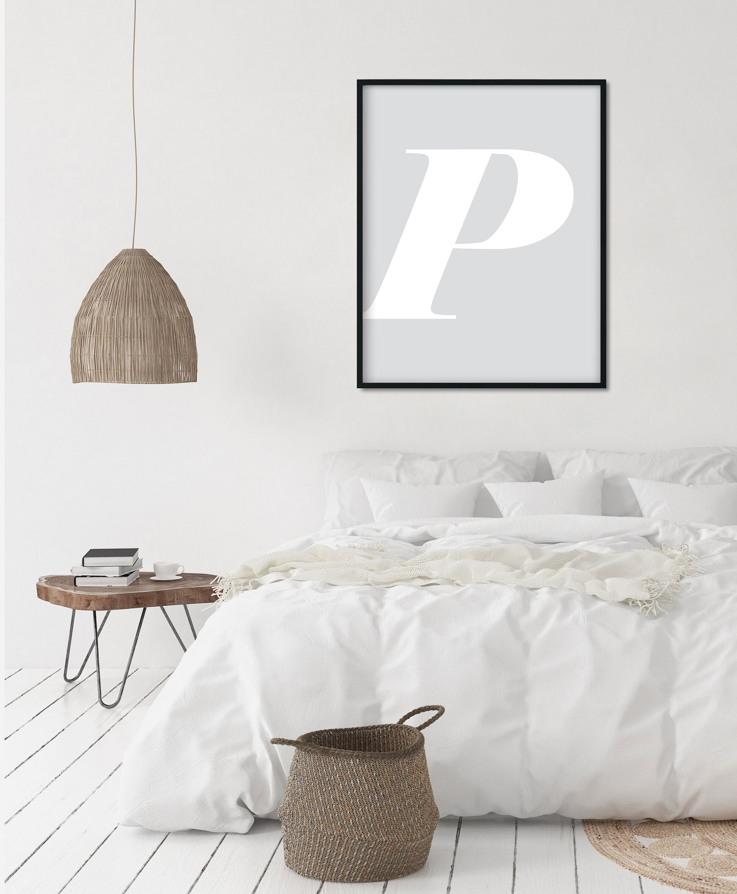 Big Letters for Wall Single Letter Poster Printable P - Etsy