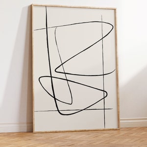 Two Art Prints - Fine Line Poster - 8x10 Print Set of 2 Piece Wall Art ...